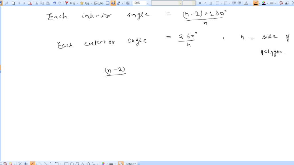 SOLVED: find the number of side in regular polygon. if each of the ...