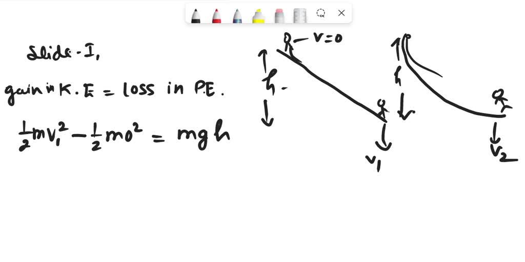 SOLVED: Swimmers at a water park have a choice of two frictionless ...