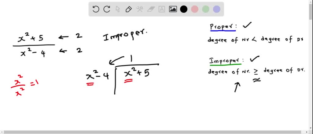 SOLVED: Determine whether the given rational expression is proper or ...