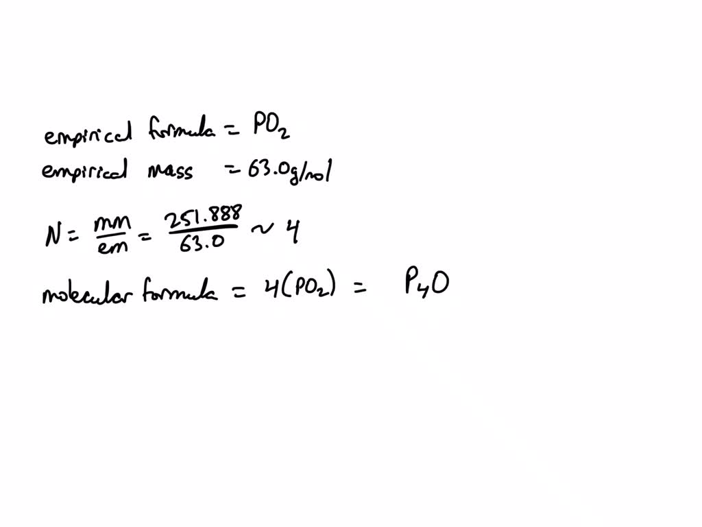 SOLVED: A compound has the empirical formula C4H4O and the molecular ...