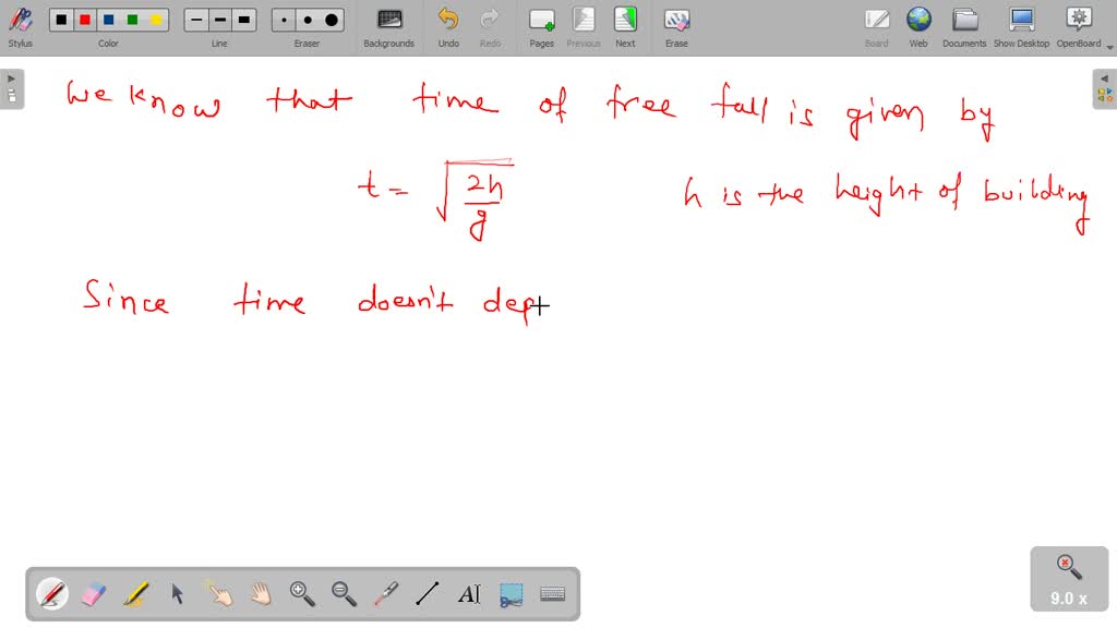 SOLVED: Two stones of different masses are dropped simultaneously from ...