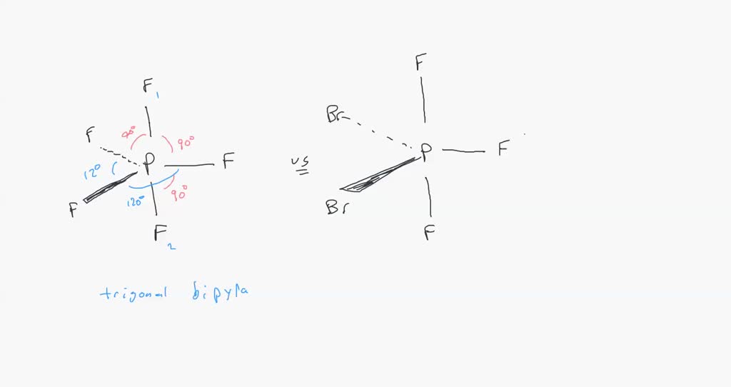 SOLVED: In the phosporous pentafluoride PF5 molecule, the fluorine ...