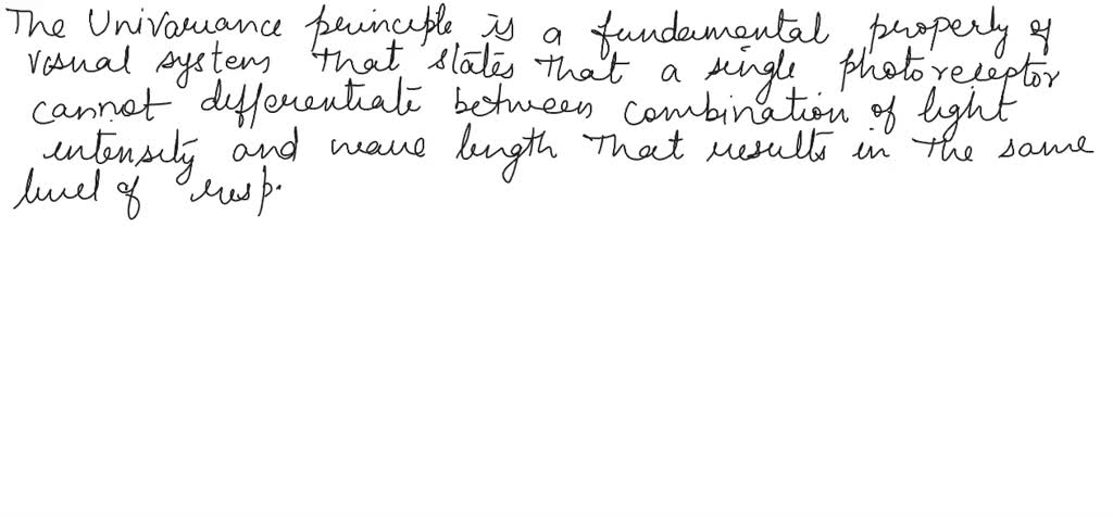 SOLVED: What is the Univariance Principle and why is it a problem for ...