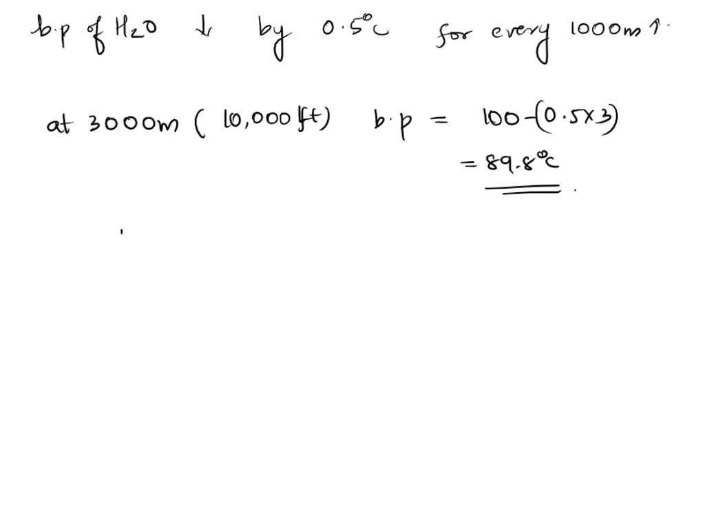SOLVED: The correct answers are: a. 89.8 degrees C b. 6090 m Please ...