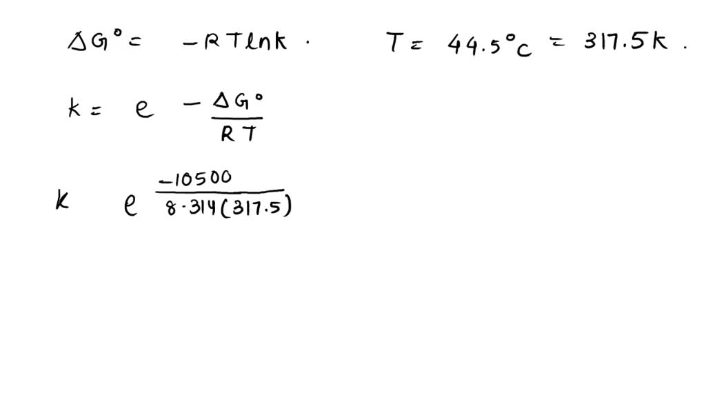SOLVED: Question 1 (0.5 points) Calculate the equilibrium constant for ... SOLVED: Question 1 (0.5 points) Calculate the equilibrium constant for ...