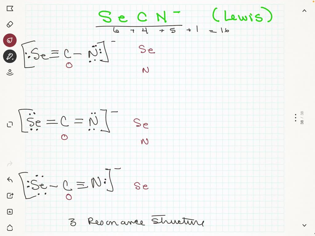 SOLVED: Draw the 3 resonance structures: calculate formal charge for ...