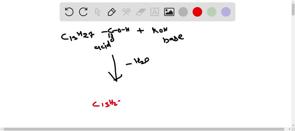 SOLVED: Draw the reactant of the following reaction shown points) CH Hzc KOH Create OscerSketch ...