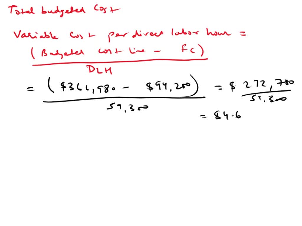 SOLVED: In Pargo Company's flexible budget graph, the fixed cost line ...