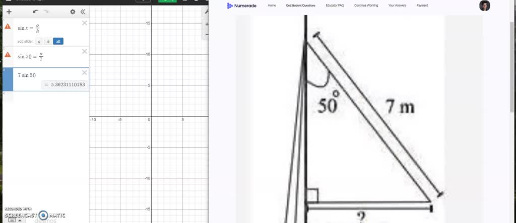 SOLVED: 'The sail of a boat is in the shape of a right triangle. Which ...