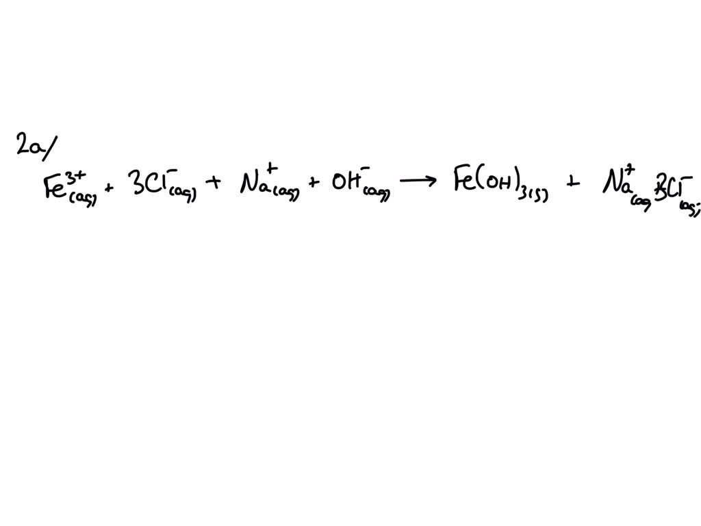 SOLVED: Write balanced complete ionic equation with state symbols ...