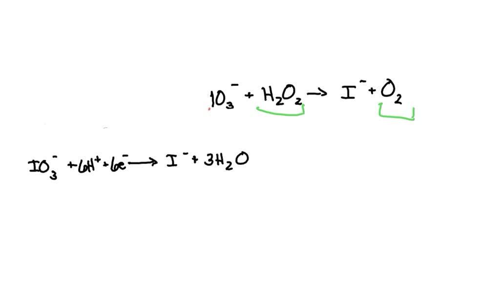 SOLVED: balance the following oxidation- reduction equation, using the ion electron half ...