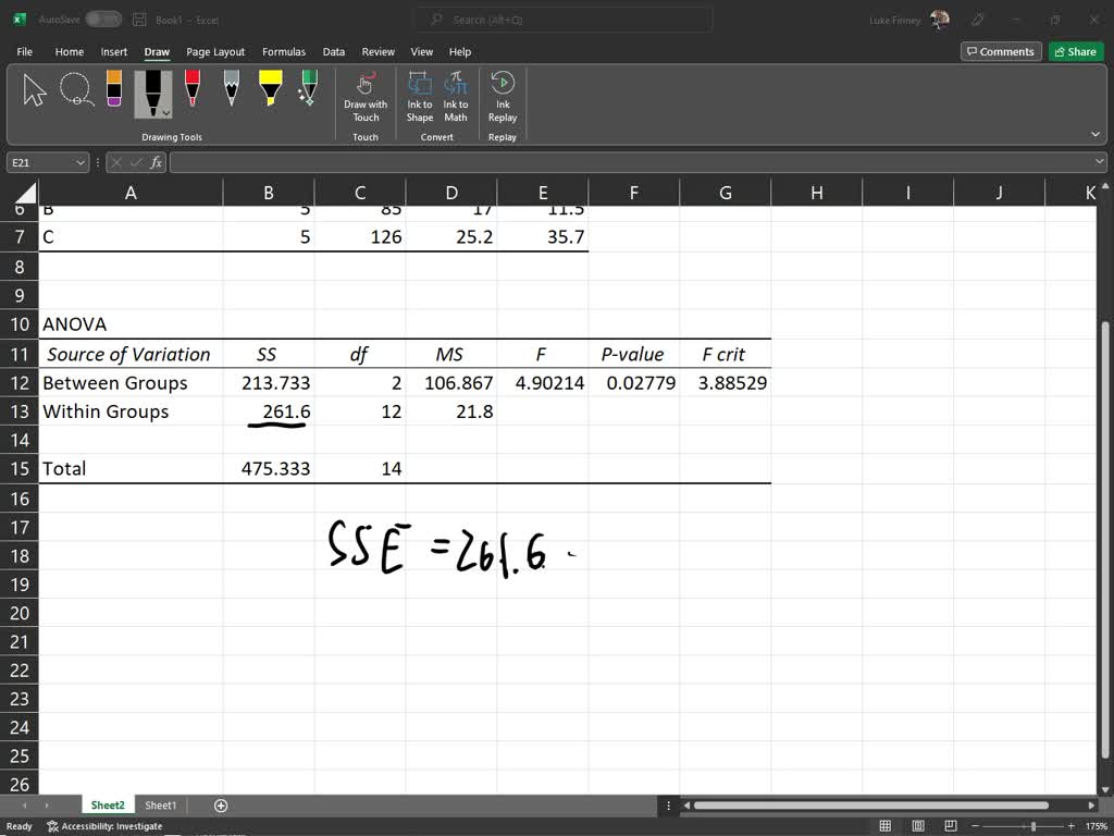 SOLVED: . Calculate the grand mean. (Round intermediate calculations to at least 4 decimal ...