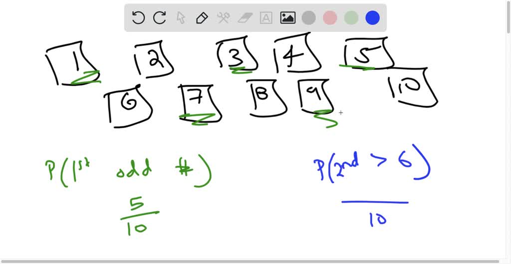 SOLVED: There is a stack of 10 cards, each given a different number ...