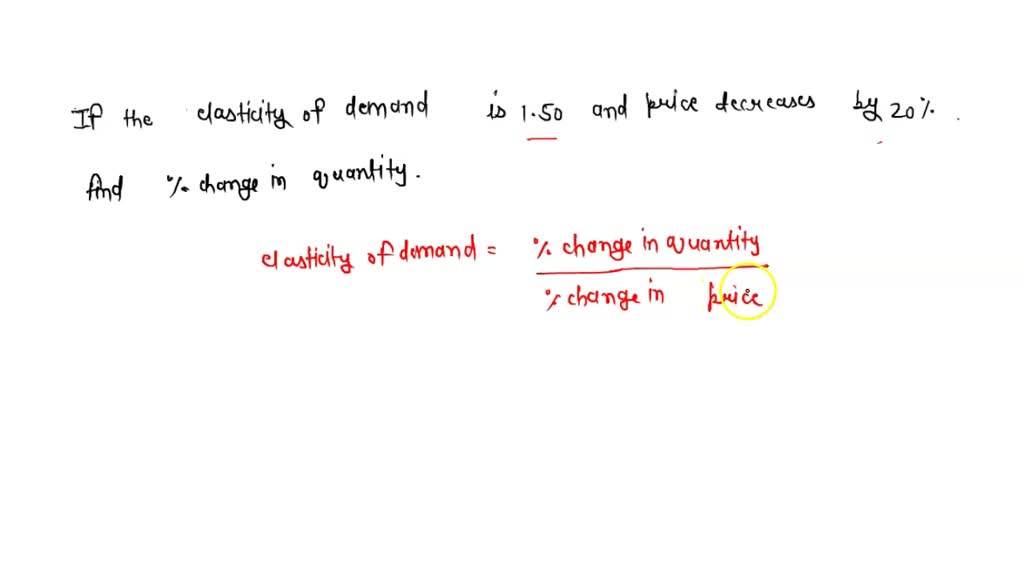 SOLVED: calculate the price elasticity of demand for a commodity and ...