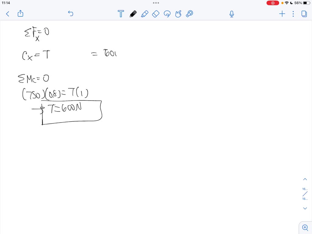 SOLVED: Problem 2 (20 pts): A pipe strut BC is loaded and supported as ...