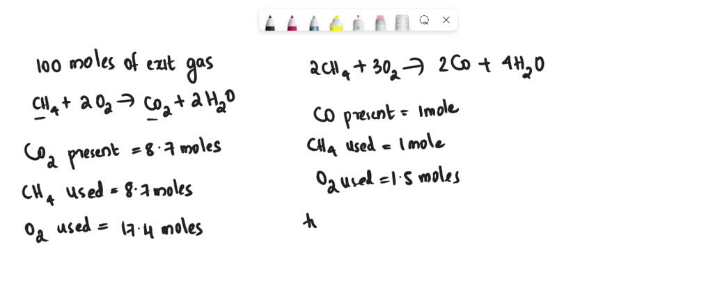 SOLVED: A gas containing only CH4 and N2 is burned with air, yielding a ...
