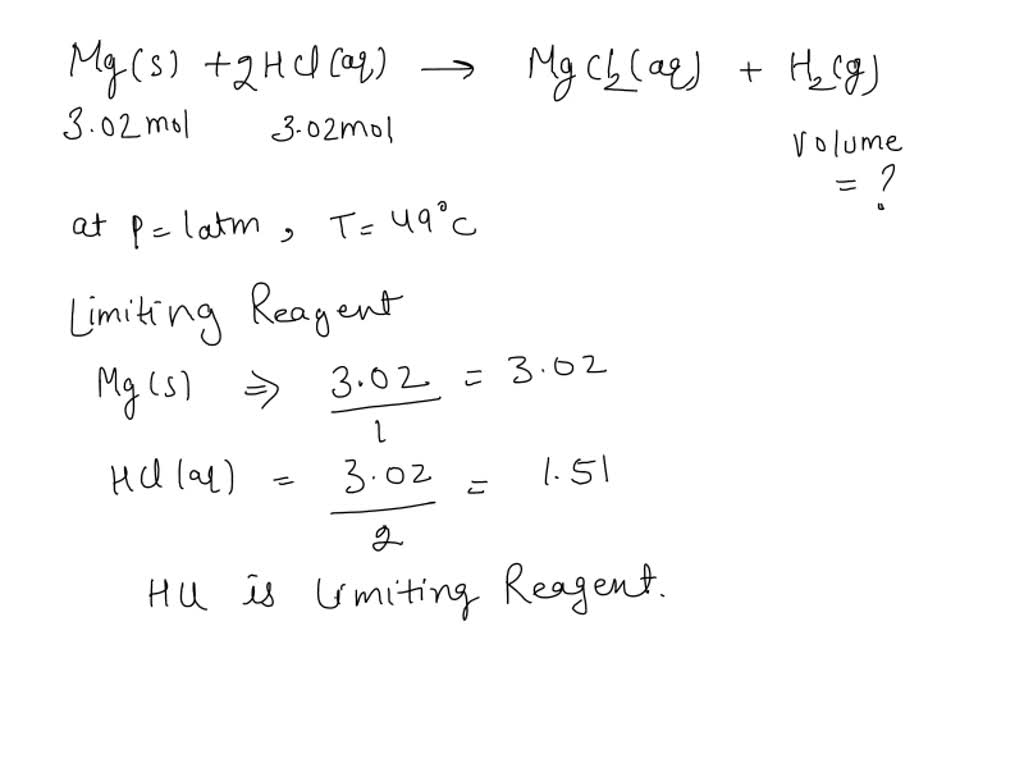 SOLVED: A Sample Of Magnesium Metal Reacts With, 41% OFF