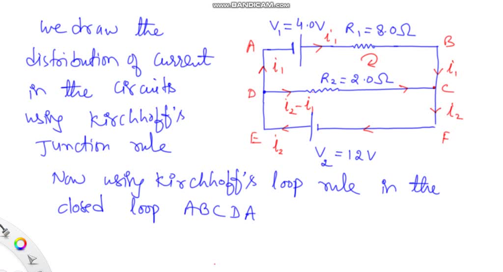 Solved Determine The Current Both Magnitude And Direction In The 8 0