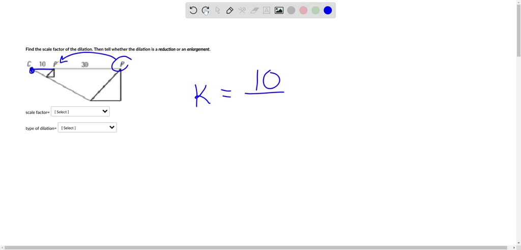 SOLVED: 'Am i right? Which types of dilation are the given scale ...