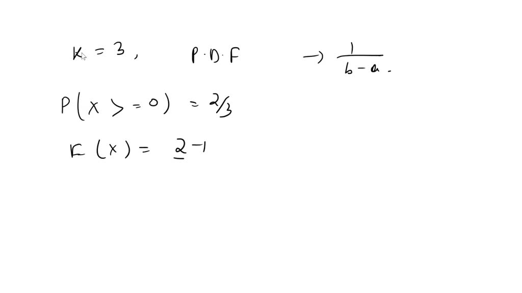 Solved Assume Continuous Random Variable X Follows A Uniform 4144