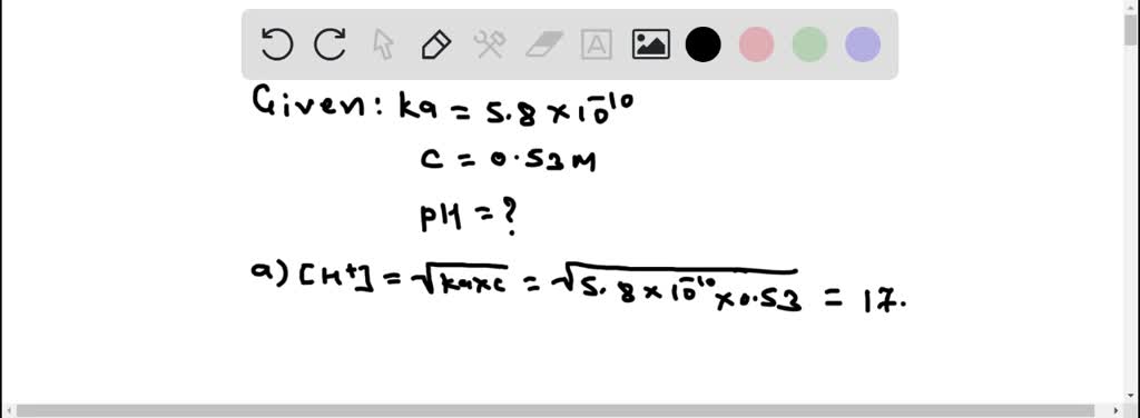 SOLVED: The acid dissociation constant Ka of boric acid (H3BO3) is 5 ...