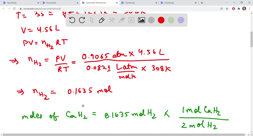 SOLVED: How many grams of calcium hydride (42.094 g/mol) are required ...