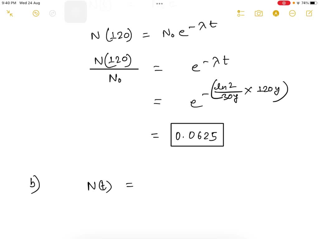 SOLVED: Cesium-137, a waste product of nuclear reactors, has a half ...
