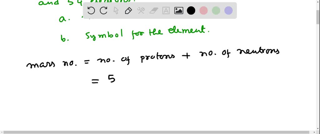 SOLVED: What is the mass number of an atom that contains 54 protons 77 ...