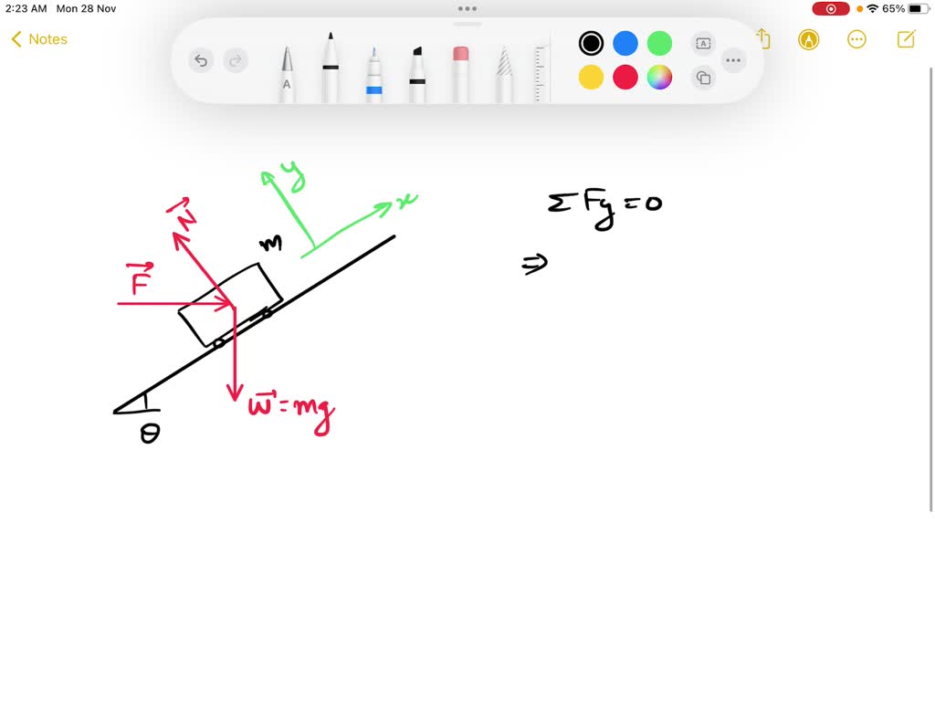 SOLVED: A man pushes a cart up a ramp which is inclined at some angle ...