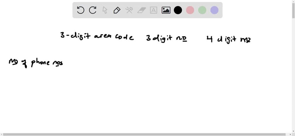 SOLVED: All of the landline telephone numbers in a small town use the same three-digit area code ...
