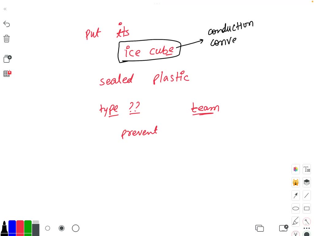 SOLVED: Sven's team put its insulated ice cube into a sealed plastic ...