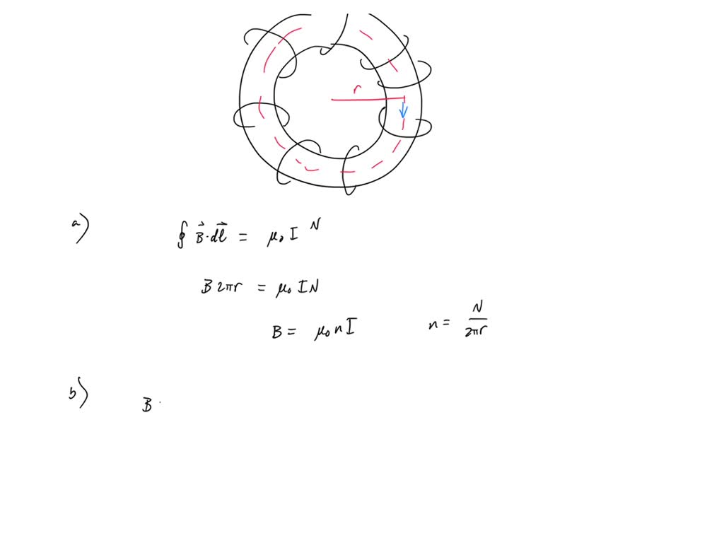 SOLVED: 3. A toroidal solenoid consists of N turns with air inside and ...
