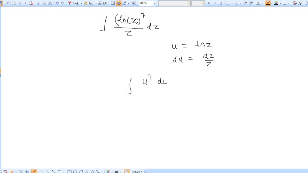 SOLVED: (1n(z))7 Consider the indefinite integral dz: This can be ...