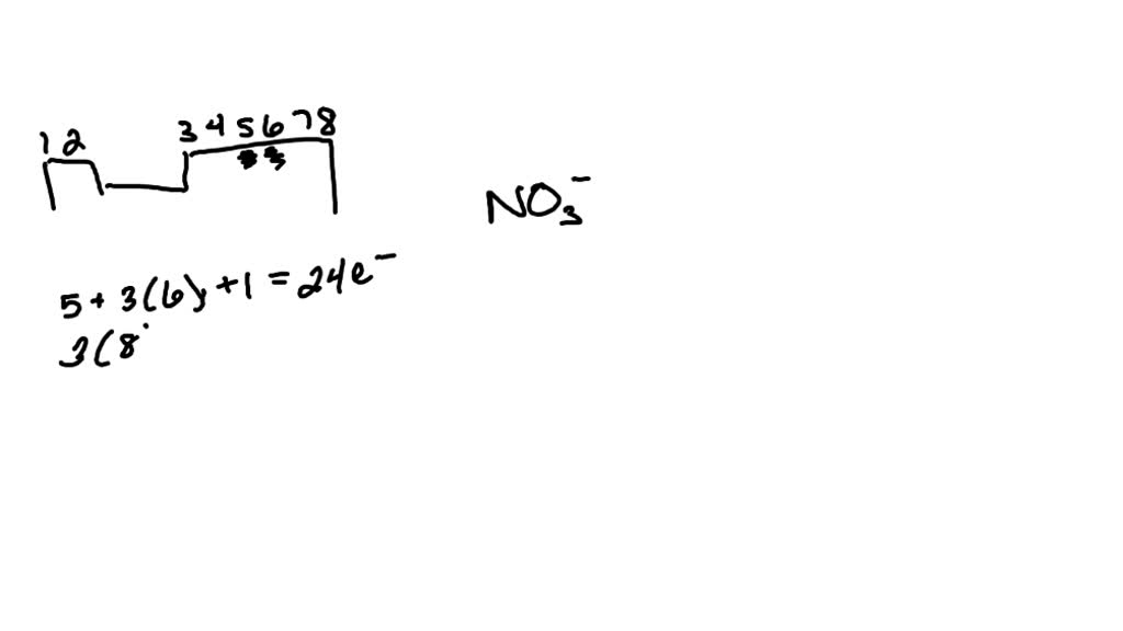SOLVED: no3-: total valence electrons, electron group geometry ...