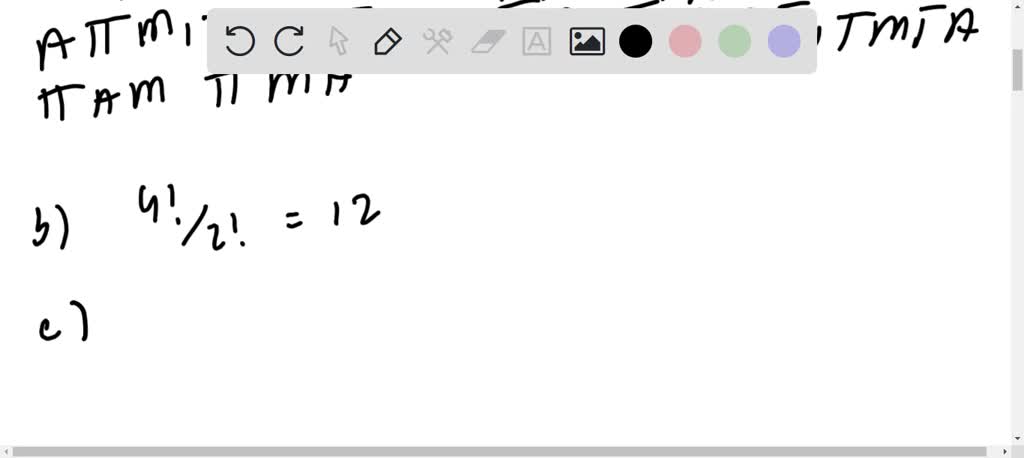 SOLVED: a) List ALL permutations of the word MATT. MATT, MTAT, MTTA ...