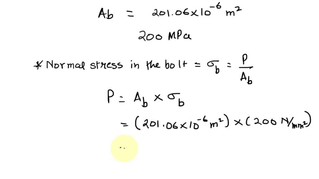 Two steel plates are to be held together by means of 16-mm diameter ...