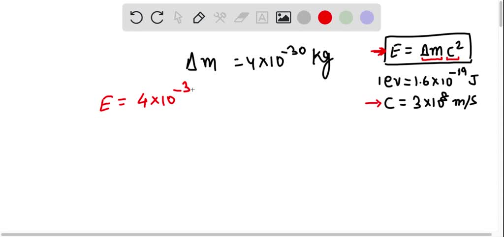 SOLVED: The mass defect for deuterium is 4x10^(-26) kg. What is the ...
