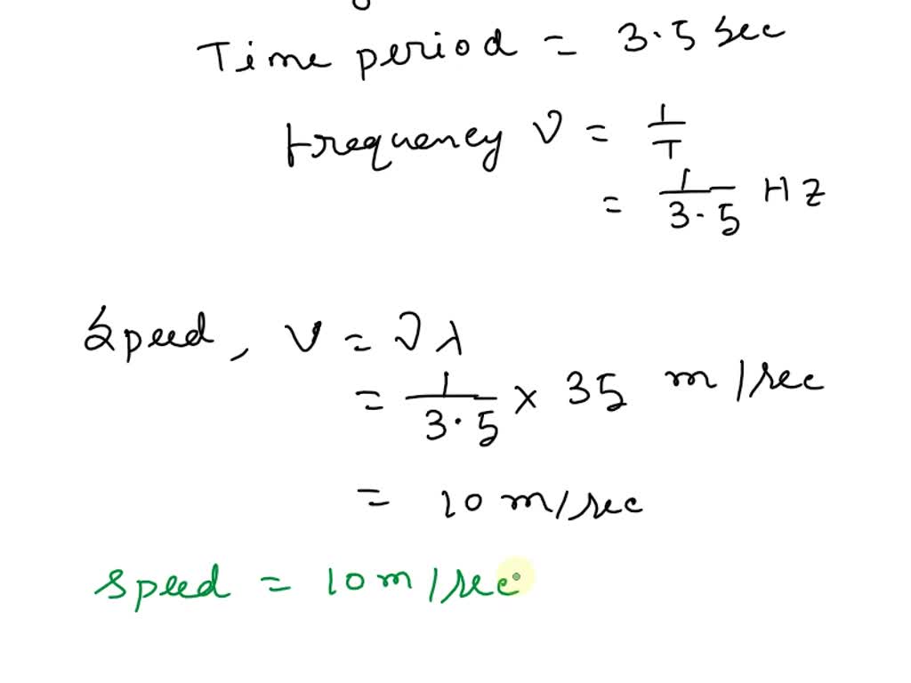 SOLVED: Wave Properties from Graph 3 Determine the speed of the wave ...