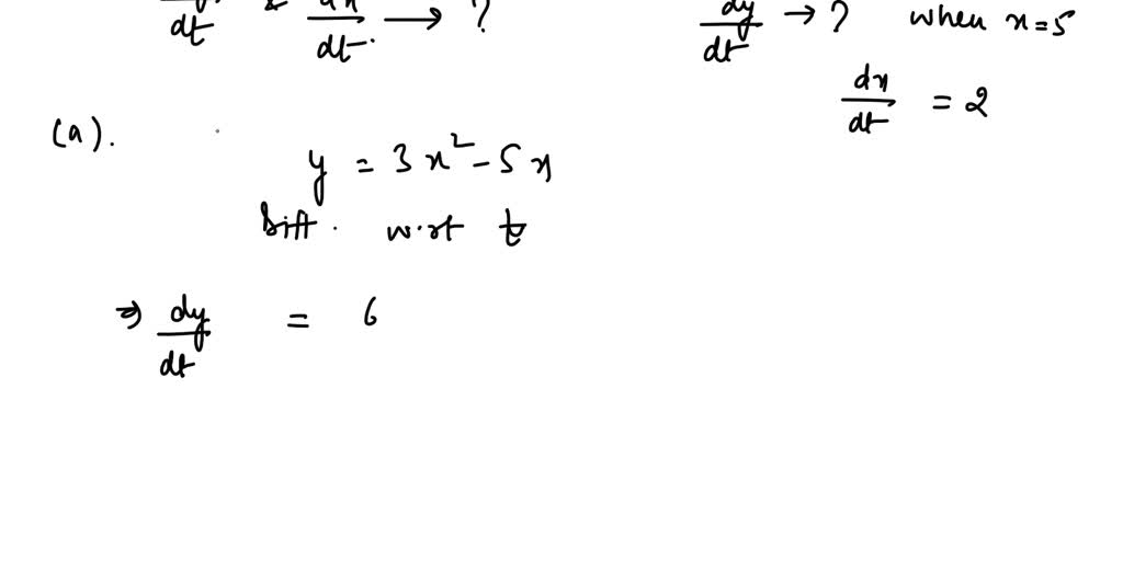 SOLVED: Assume that x and y are both differentiable functions of t and find the required values ...