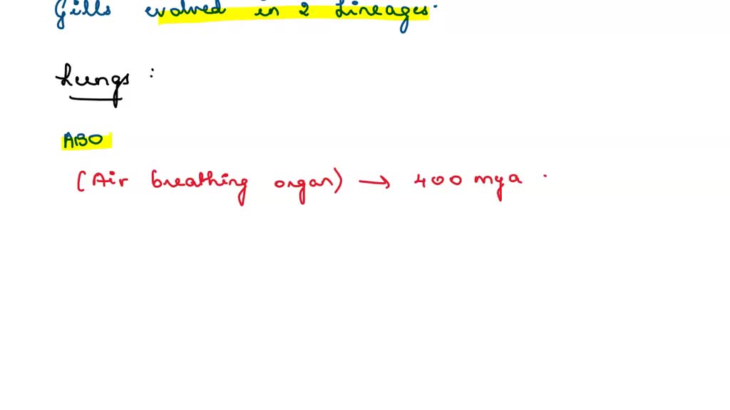 SOLVED: Gills and lungs are both excellent examples of exaptation ...