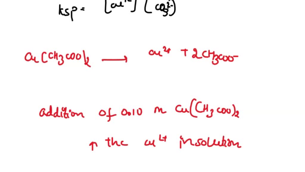 SOLVED: Compare the solubility of copper(II) carbonate in each of the ...
