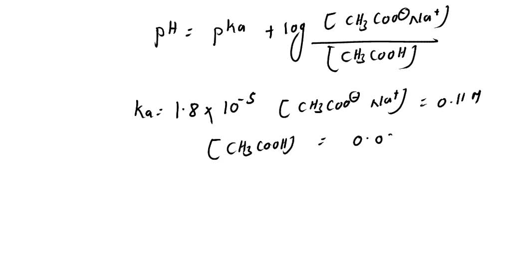 SOLVED: B) Kb for F C) pKa of CH3COOH D) pH of a solution containing 1.0 M each HCIO2 and NaClO2