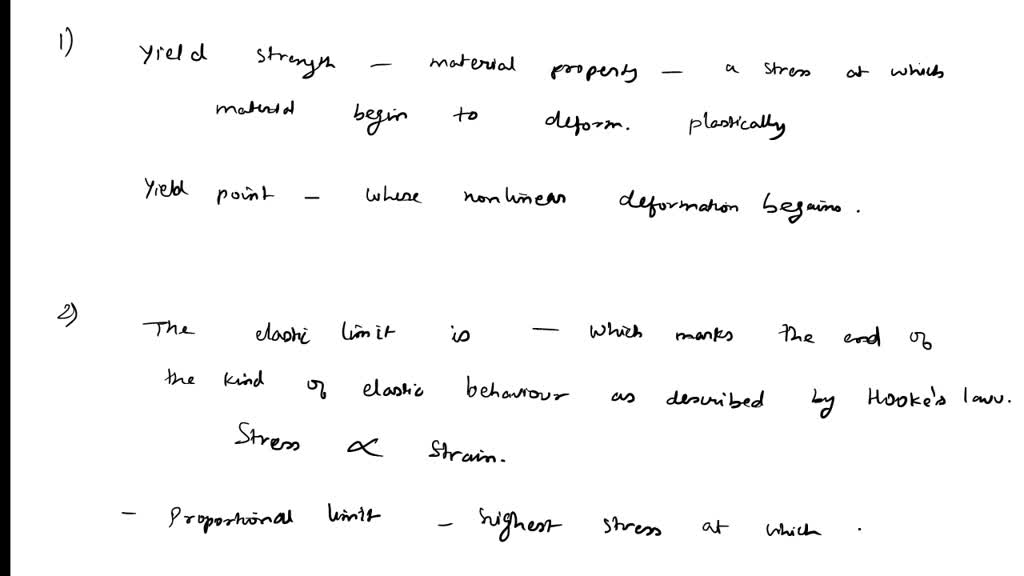 SOLVED: Engineering stress-strain curve and True stress-strain curve are equal up to ...