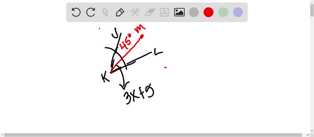 SOLVED: The measure of angle JKL can be represented using the ...
