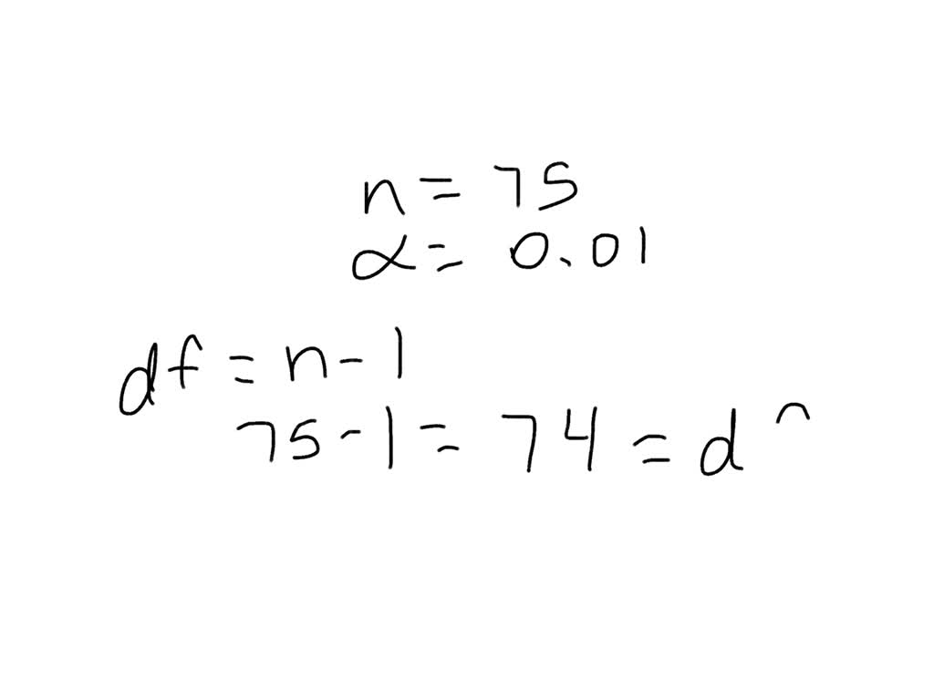 SOLVED: Find the critical value for a right-tailed test with α = 0.01 ...