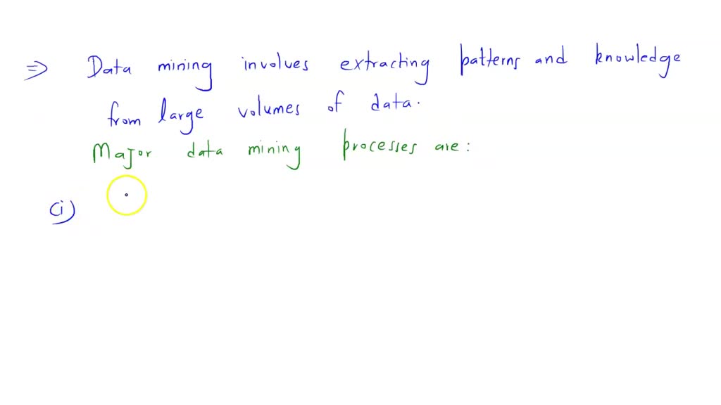 Solved Data Mining Is Defined As The Process Of 1 Point Filtering Data Based On Pre Defined