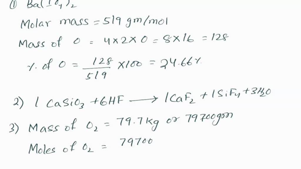 SOLVED: Enter your answer in the provided box. Calculate the mass % of ...