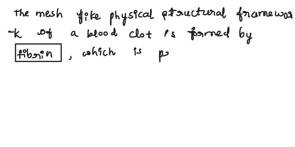 The coagulation common pathway ends with the formation of an insoluble ...