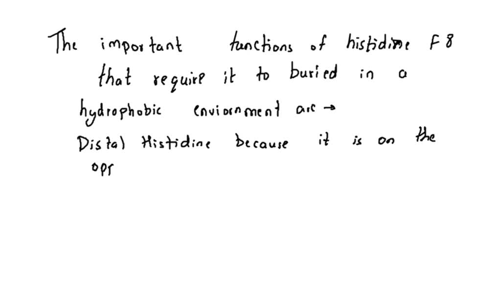 SOLVED: The heme-binding site of both myoglobin and hemoglobin is a ...