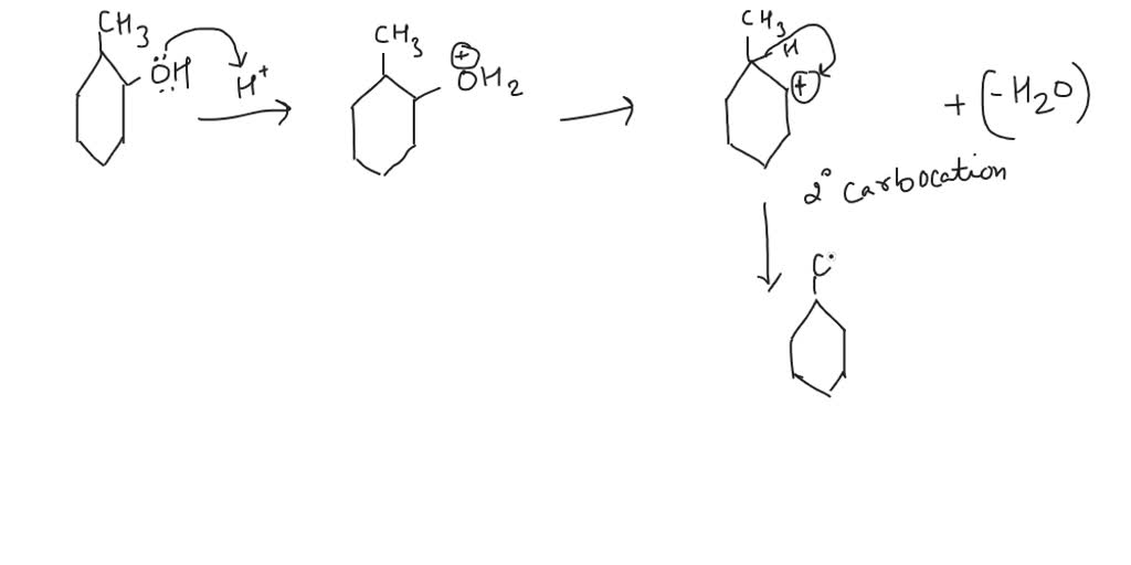 SOLVED: 2.) Dehydration reaction conditions of alcohol A are shown ...